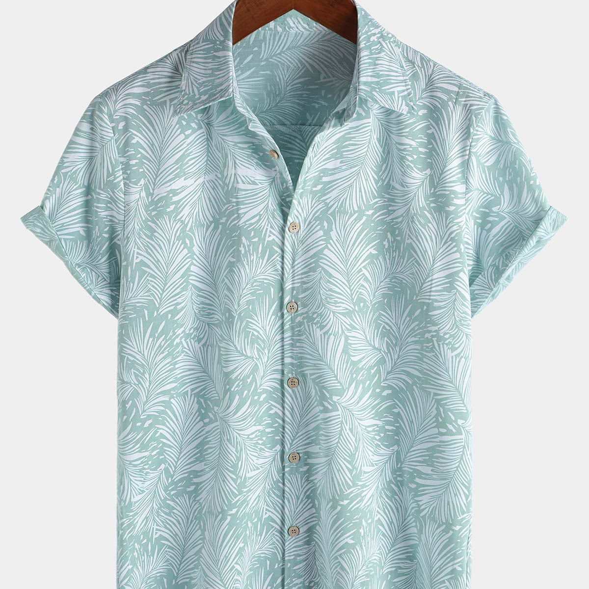 Men's Tropical Hawaiian Short Sleeve Summer Button Up Shirt – Atlanl