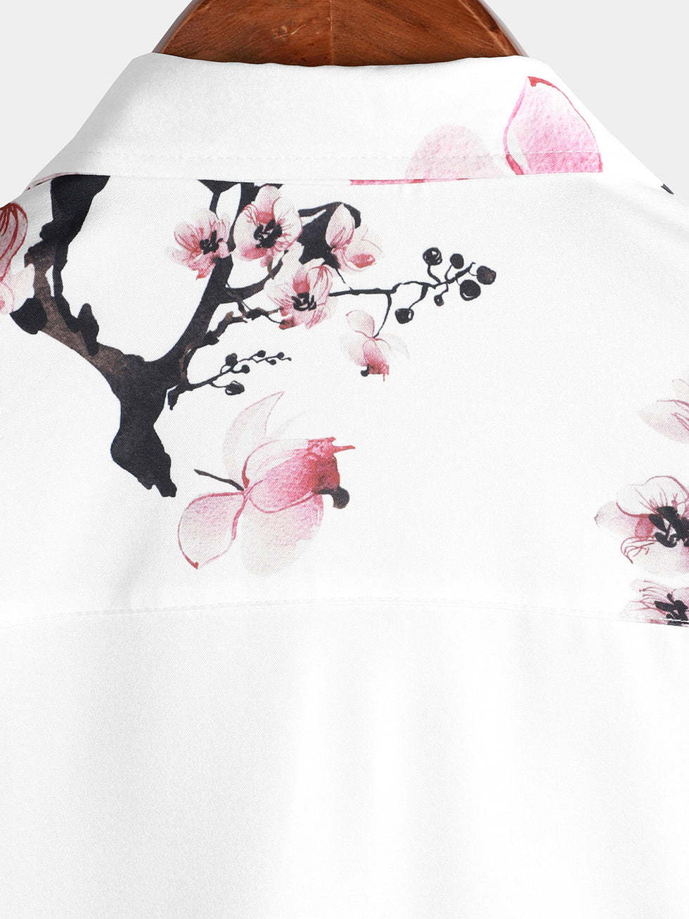 Men's Casual Pink Floral Print Summer Button Up Flower Short Sleeve Ch ...